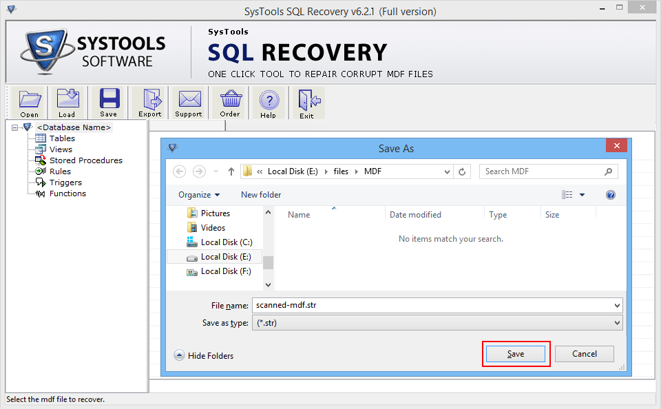 Easy steps to Recover Database With SQL Database Recovery Tool